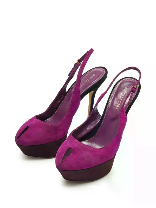 SERGIO ROSSI Cachet Platform Slingback Pumps