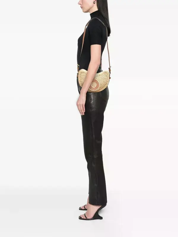 LOUIS VUITTON Raffia Croissant Mm Crossbody Bag - Neutrals