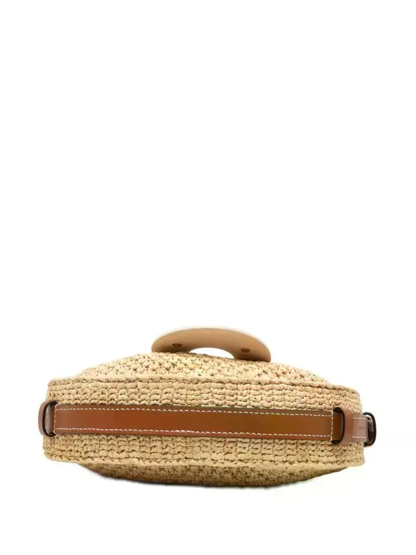 LOUIS VUITTON Raffia Croissant Mm Crossbody Bag