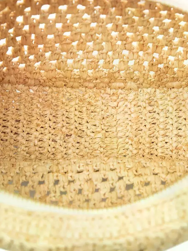 LOUIS VUITTON Raffia Croissant Mm Crossbody Bag