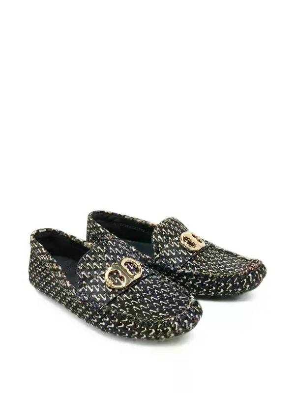 Tory Burch Gemini Link Calf-hair Loafers