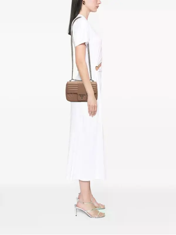 Prada Soft Calf Impunture Diagramme Crossbody Bag