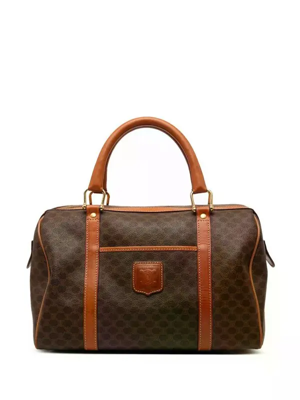 Celine Macadam Coated Canvas Boston Bag