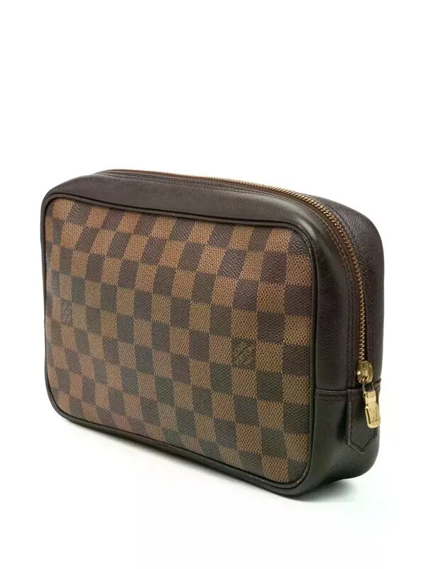 LOUIS VUITTON Damier Ebene Trouseau Toilette 25 Clutch Bag