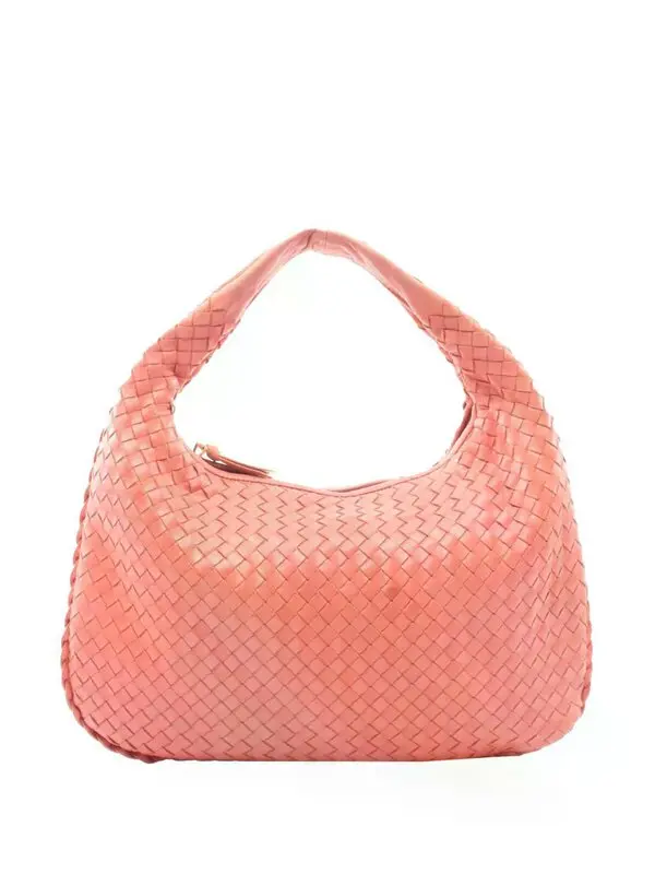 Bottega Veneta Small Nappa Intrecciato Veneta Hobo Bag - Pink