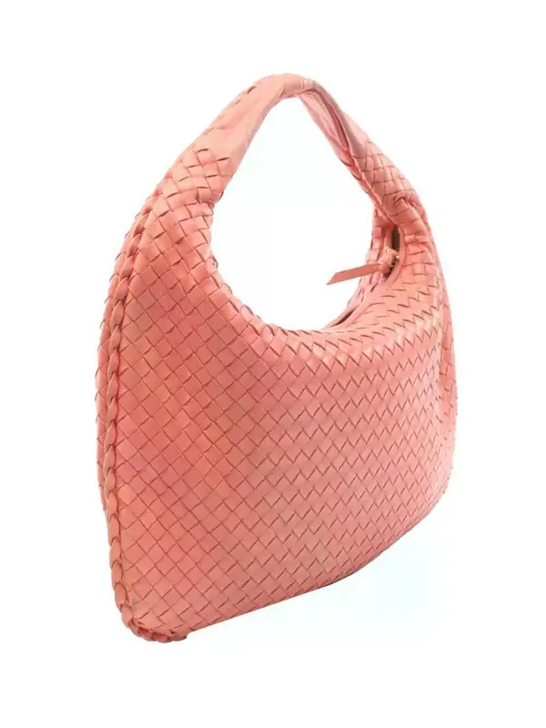 Bottega Veneta Small Nappa Intrecciato Veneta Hobo Bag - Pink