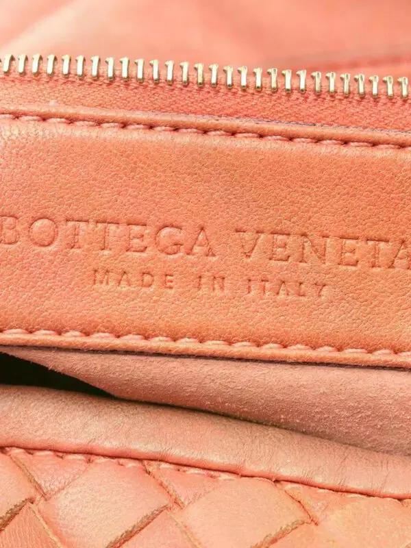 Bottega Veneta Small Nappa Intrecciato Veneta Hobo Bag - Pink
