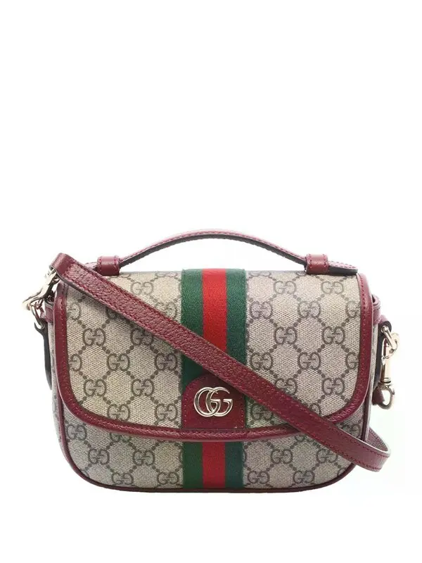 Gucci Ophidia Top Handle Satchel - Neutrals