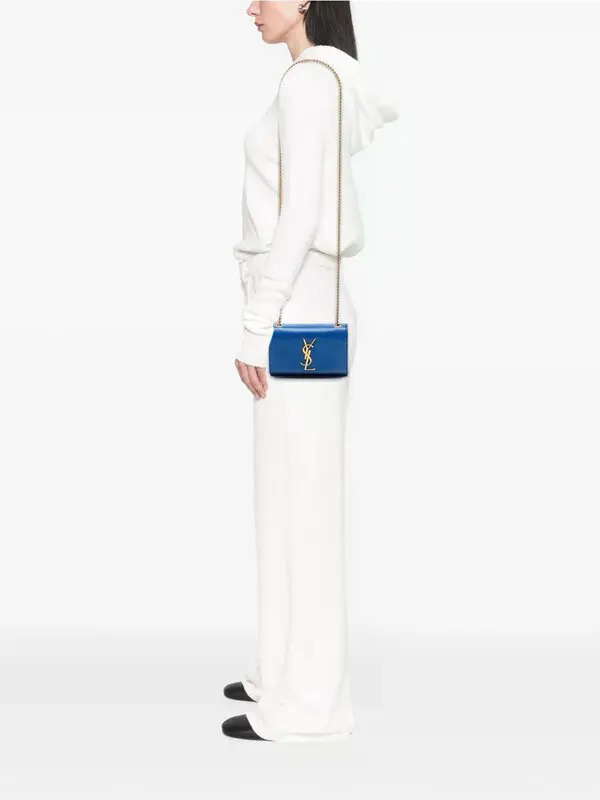 Saint Laurent Small Grain De Poudre Monogram Kate Crossbody Bag