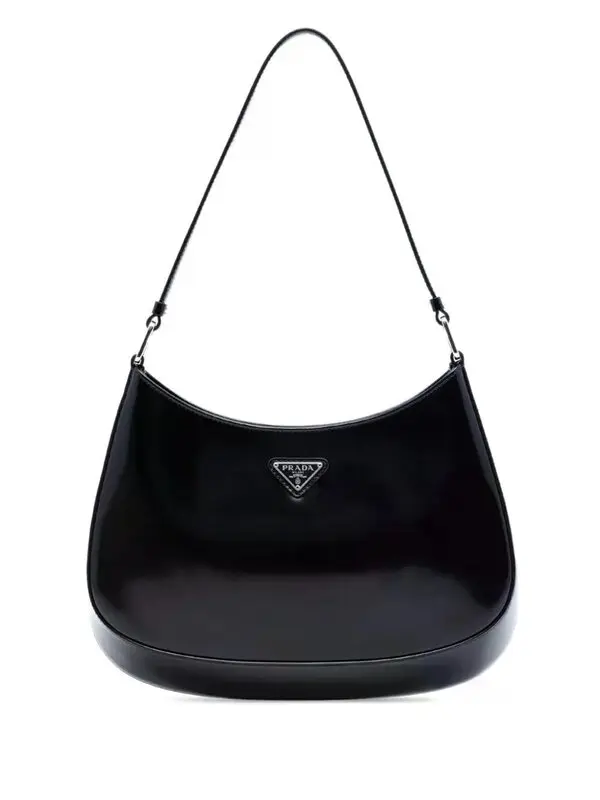 Prada Spazzolato Leather Cleo Shoulder Bag