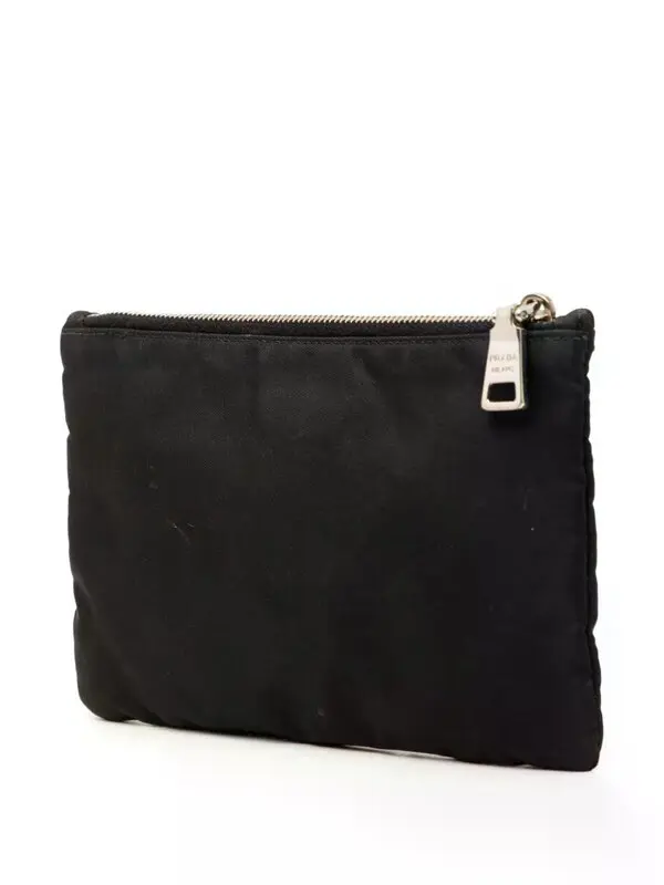 Prada Saffiano Trimmed Tessuto Robot Pouch