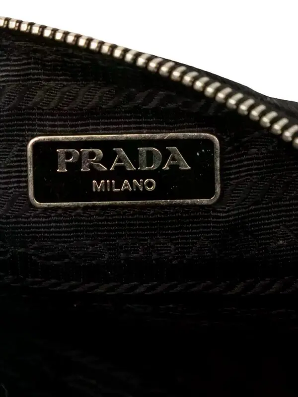 Prada Saffiano Trimmed Tessuto Robot Pouch