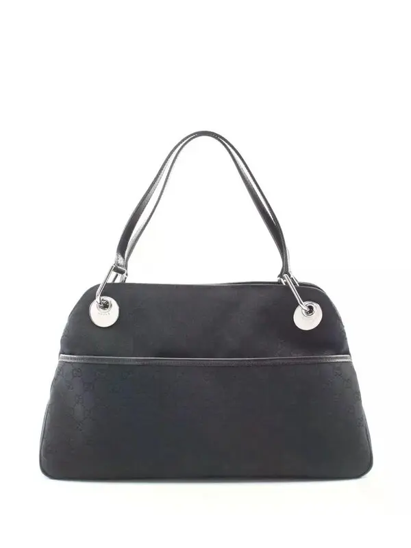 Gucci Gg Canvas Shoulder Bag - Black