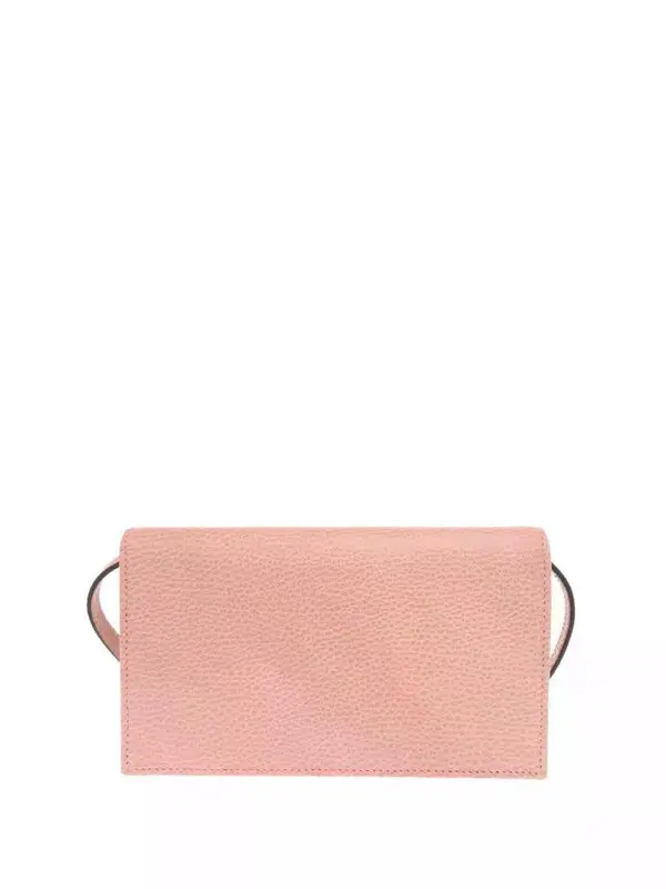 Gucci 2000-2015 Dollar Calfskin Swing Wallet On Strap Crossbody Bag - Pink