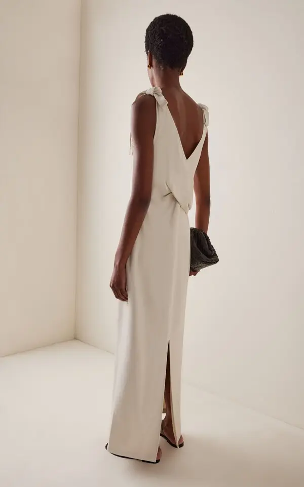 Co Pleated Maxi Slip Dress