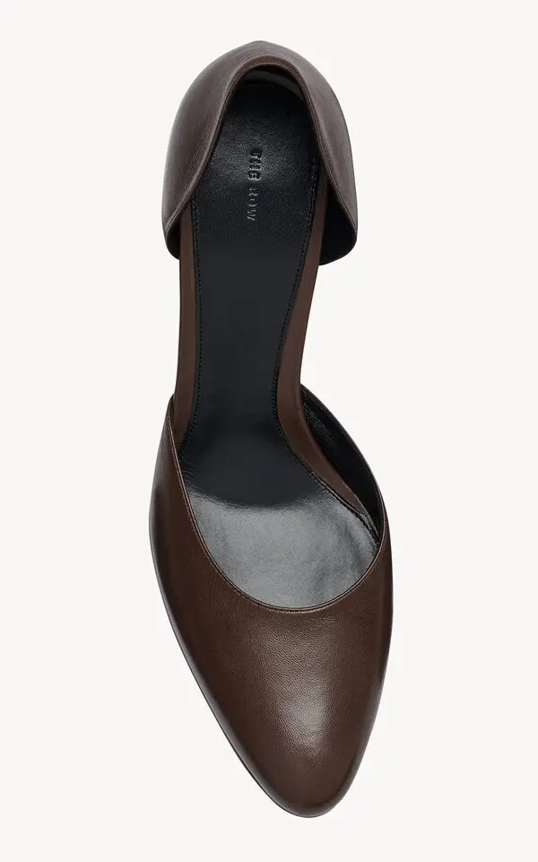 THE ROW Ornella D'orsay Leather Pumps