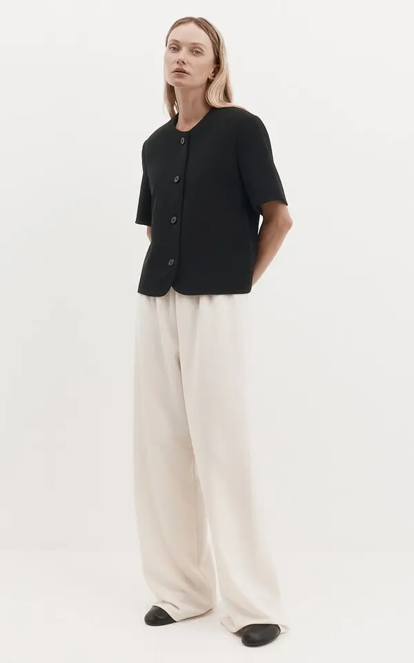 HARRIS TAPPER Exclusive Short-sleeved Tilmens Jacket - Black