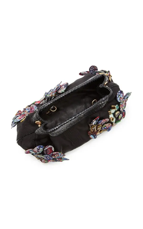 Dries Van Noten Blossom Embellished Jacquard Clutch