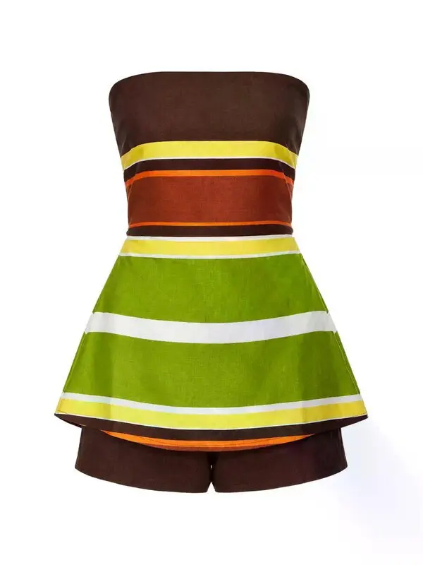 Faithfull The Brand Solmar Striped Strapless Top