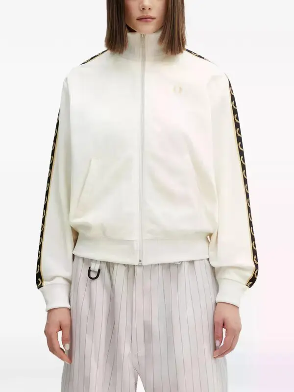 Fred Perry Logo Embroidered Zip-up Track Jacket
