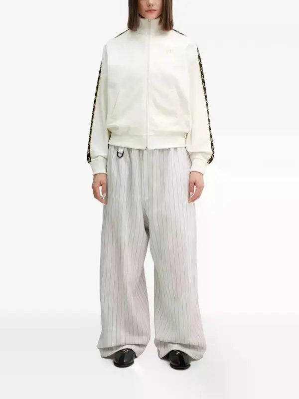 Fred Perry Logo Embroidered Zip-up Track Jacket