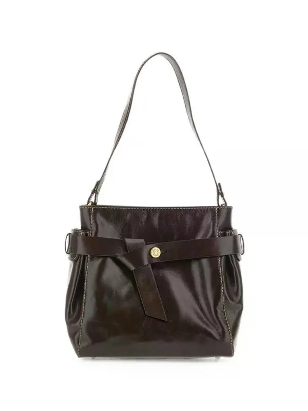 GIANNI CHIARINI Miranda Leather Shoulder Bag - Brown