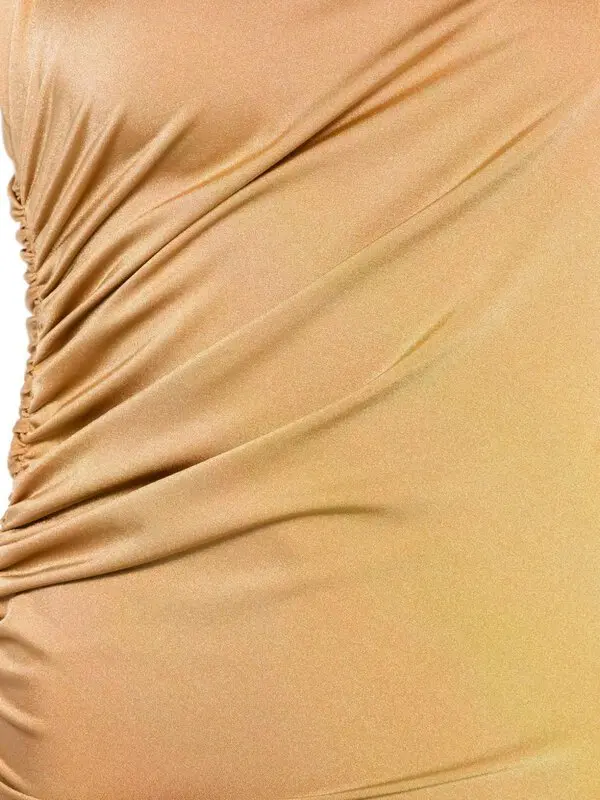 Amen One-shoulder Ruched Maxi Dress