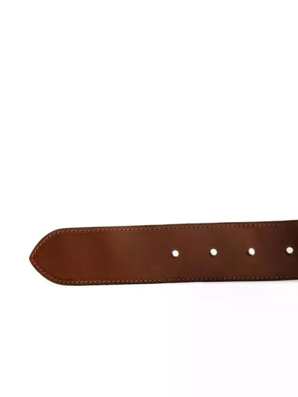 TWP Oval Buckle Leather Belt