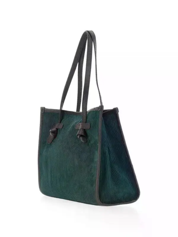 MARCELLA CLUB Ribbed Suede Shoulder Bag