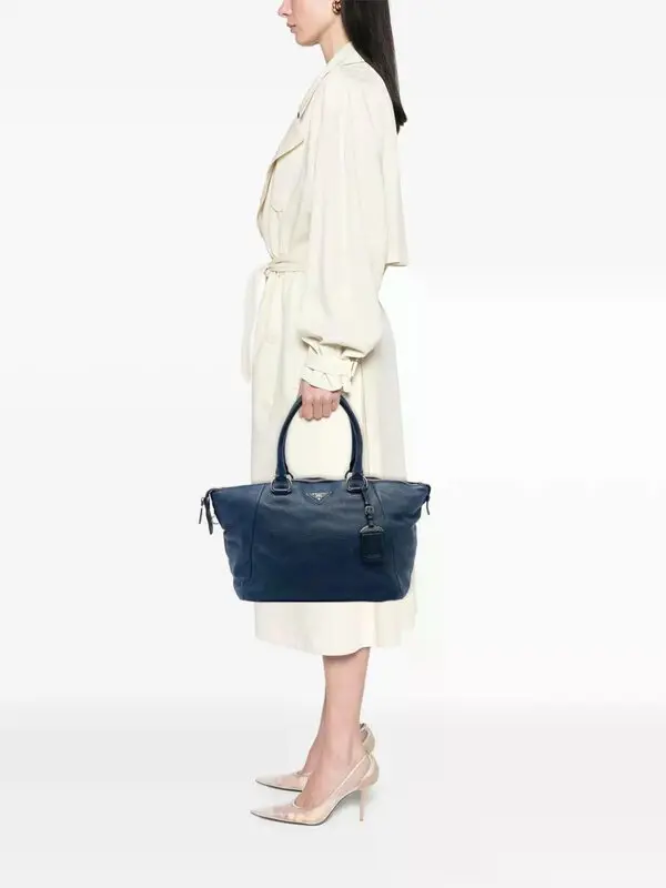 Prada Vitello Daino Double Handle Satchel