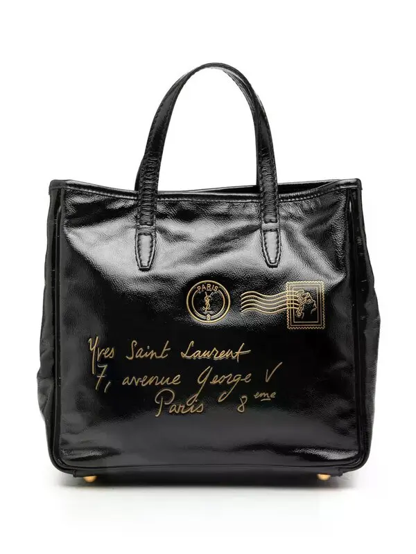 Saint Laurent Y Mail Tote Bag - Black