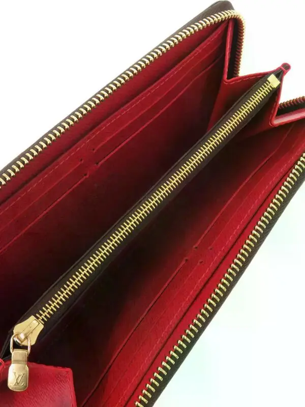 LOUIS VUITTON 2011 Damier Ebene Zippy Wallet Long Wallets