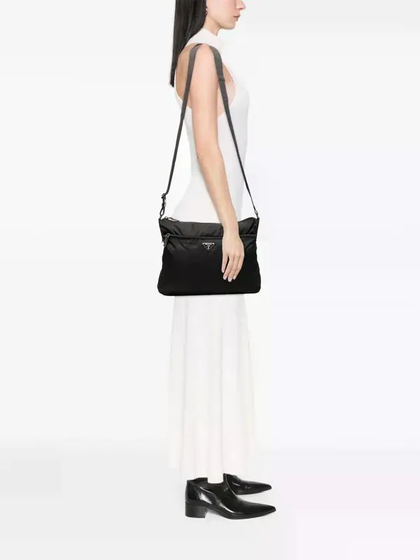 Prada Tessuto Zip Top Crossbody Bag