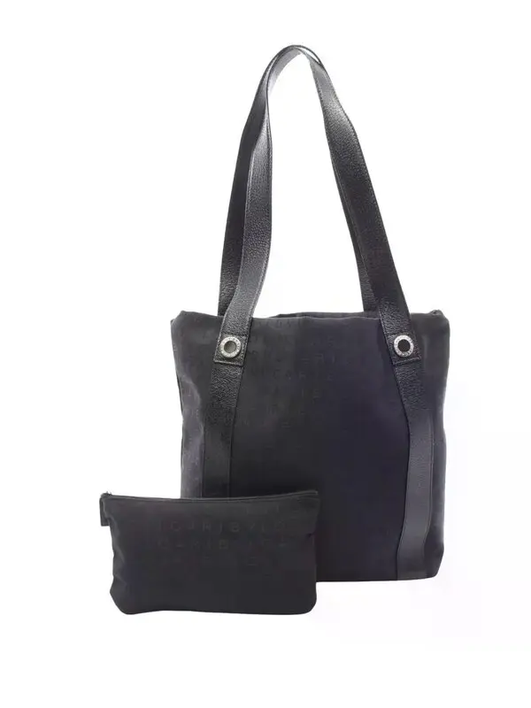 BVLGARI Logomania Canvas Tote Bag - Black
