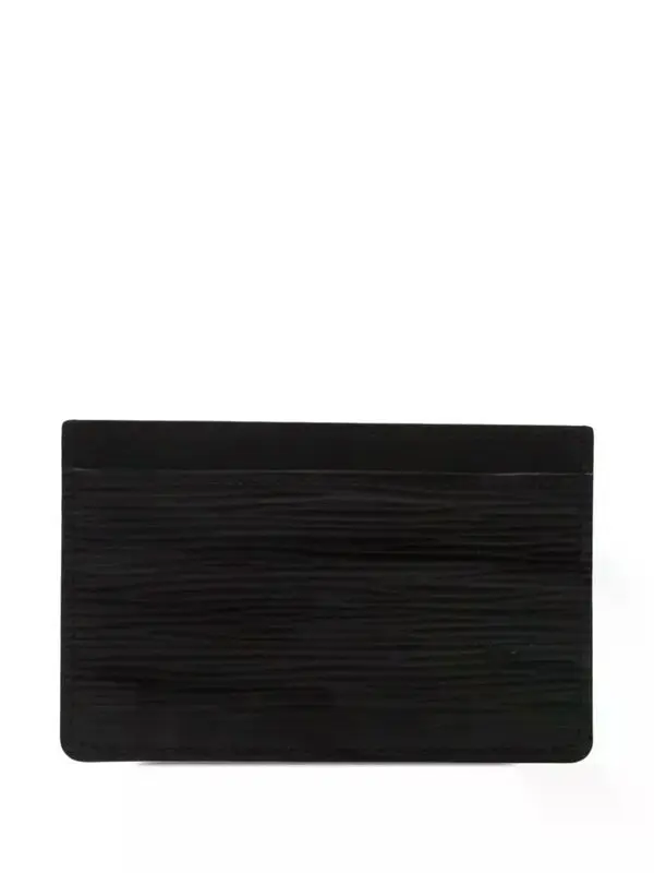 LOUIS VUITTON 2021-2026 Epi Card Holder - Black