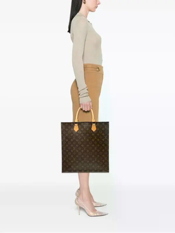 LOUIS VUITTON Monogram Sac Plat Tote Bag