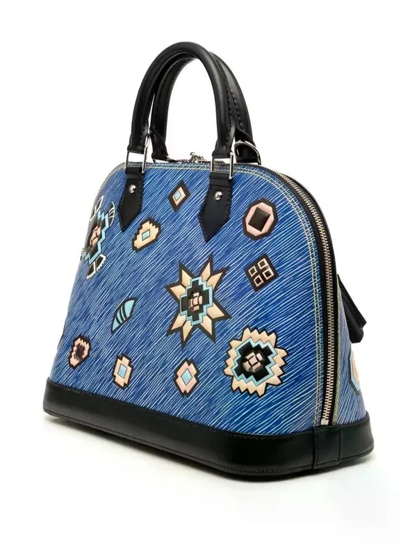 LOUIS VUITTON Epi Denim Aztec Alma Pm Satchel