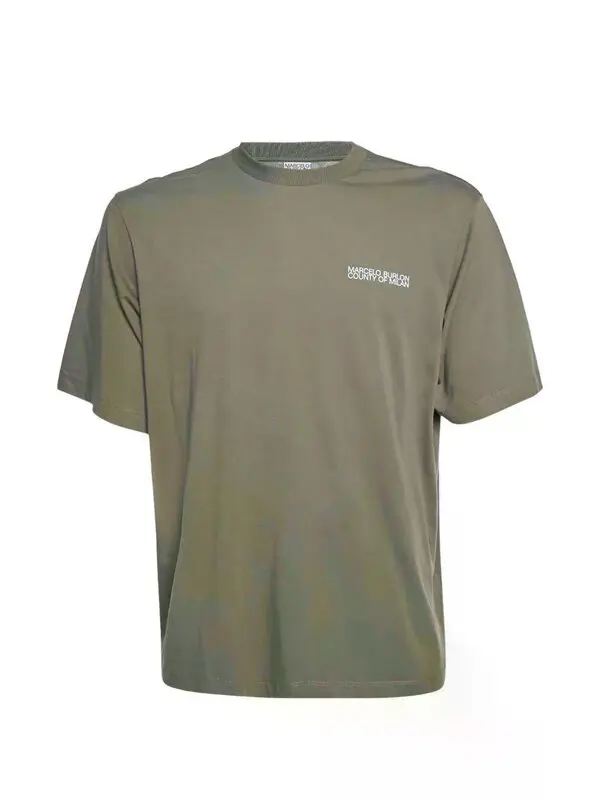 COUNTY OF MILAN Tempera Cross T-shirt - Green
