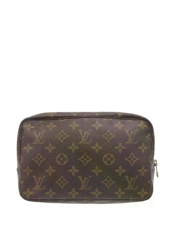 LOUIS VUITTON Monogram Trousse Toilette 23 Clutch Bag - Brown