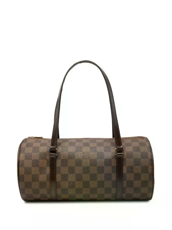 LOUIS VUITTON Damier Ebene Papillon 30 Handbag - Brown