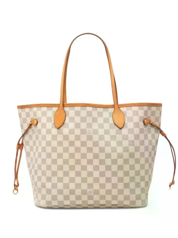 LOUIS VUITTON Damier Azur Neverfull Mm Tote Bag