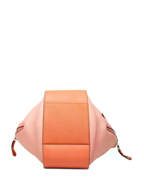 Loewe Hammock Satchel In Tricolor Grained Calfskin