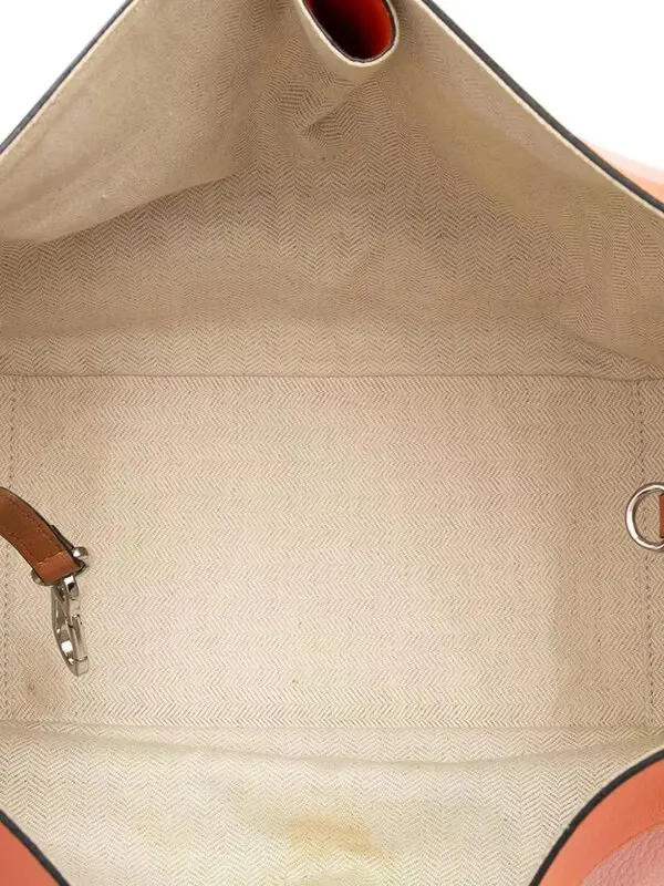 Loewe Hammock Satchel In Tricolor Grained Calfskin