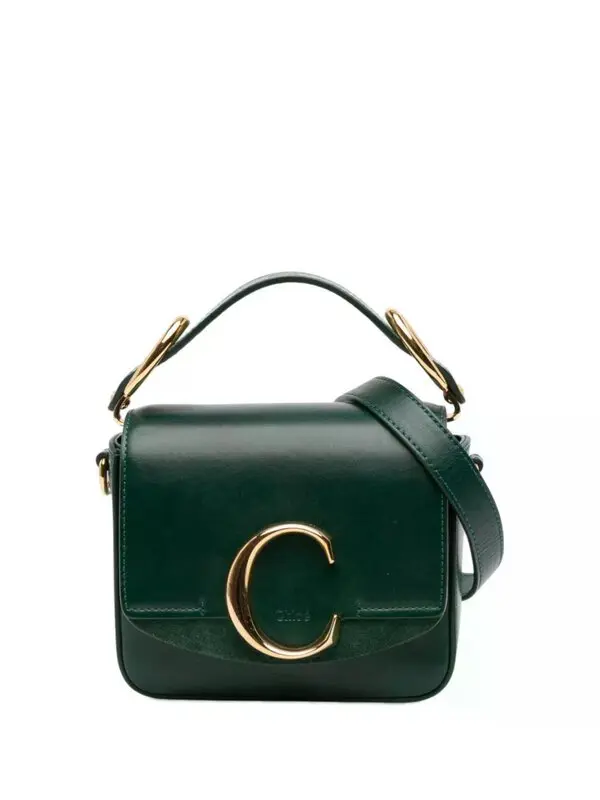Chloé Mini C Satchel - Green