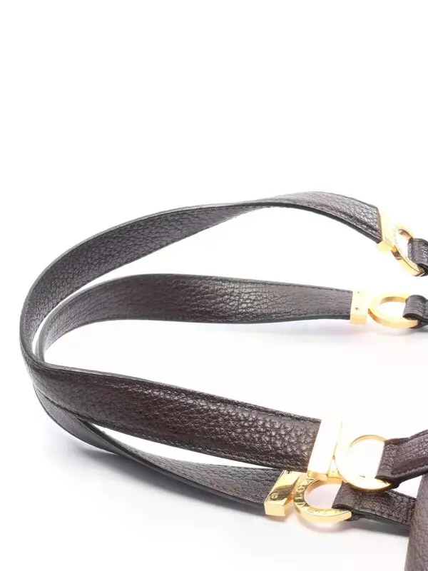 BVLGARI Leather Flap Tote Bag