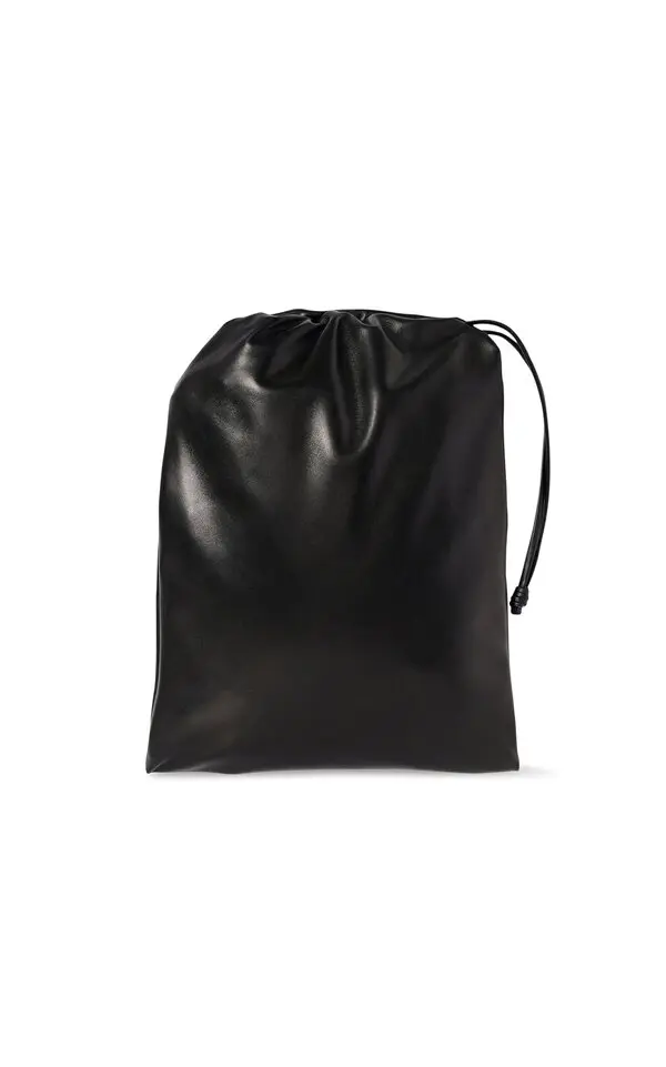 THE ROW Ray Leather Pouch - Black