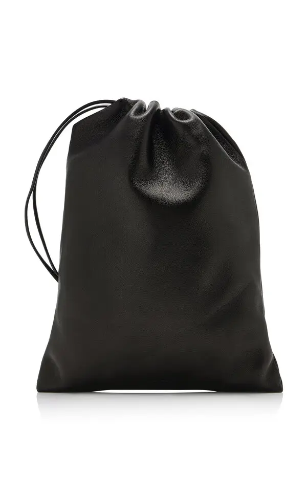 THE ROW Ray Leather Pouch - Black