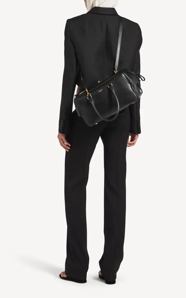 Balenciaga Le 7 Medium Leather Bowling Bag