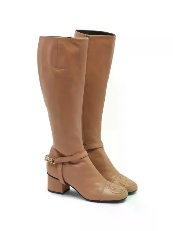 Gucci Interlocking G Chain-link Boots