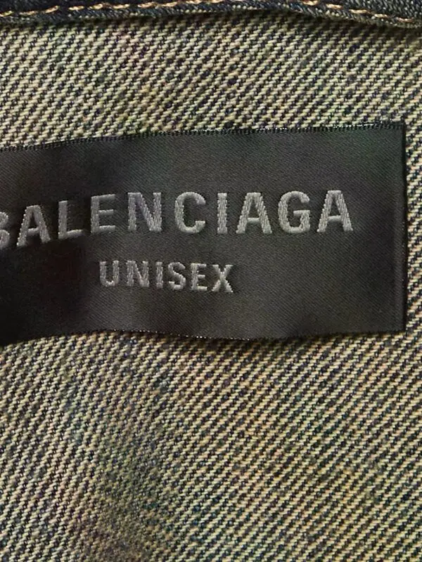 Balenciaga Crypto Print Denim Jacket
